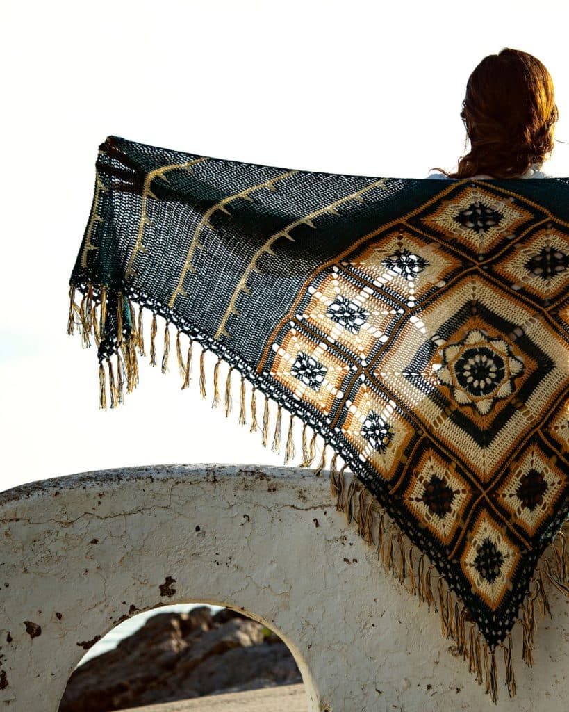 Patrón Chal Maracatú diseño en ganchillo - Mistery CAL 2024 // Maracatú Shawl Crochet Design