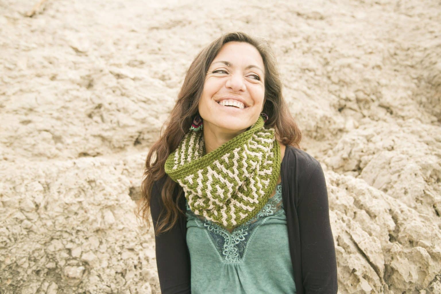 Patrón Cuello Pampa con Mosaic Crochet - Patrones de Ganchillo