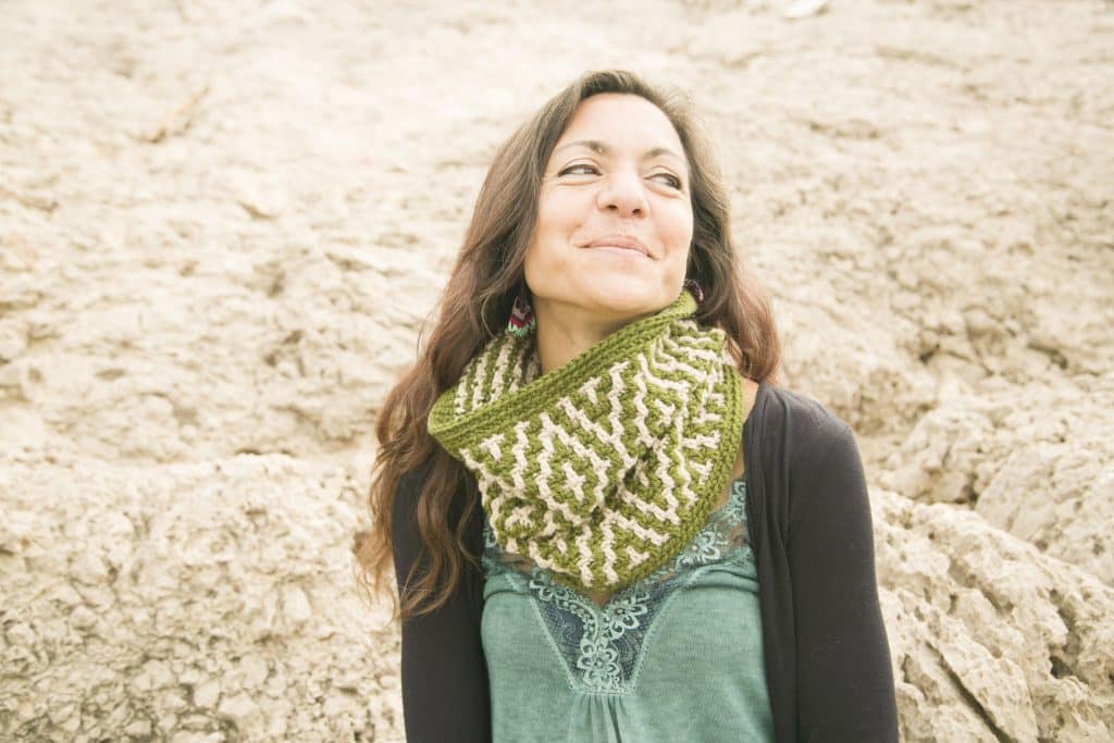 Patrón Cuello Pampa con Mosaic Crochet - Patrones de Ganchillo